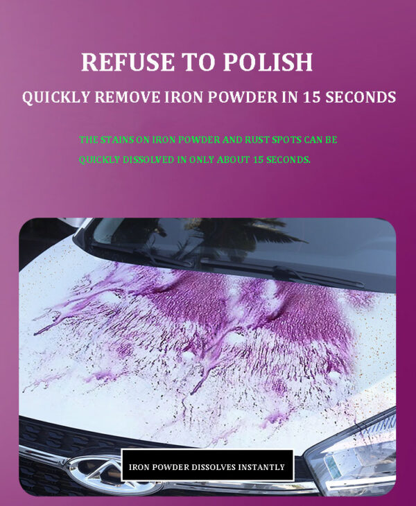 Car Rust Removal Spray, Car Iron Removal Spray, Iron Powder Remover For ...